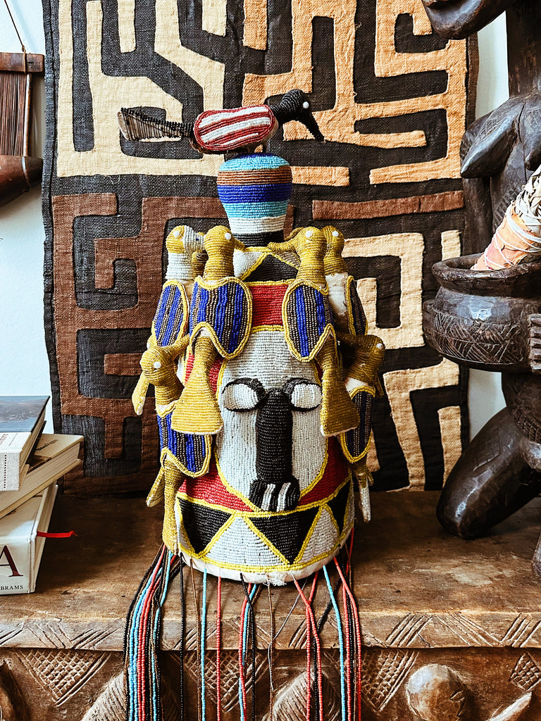 Vintage African Yoruba Oba Crown with Birds #2 – Afrohemien.com