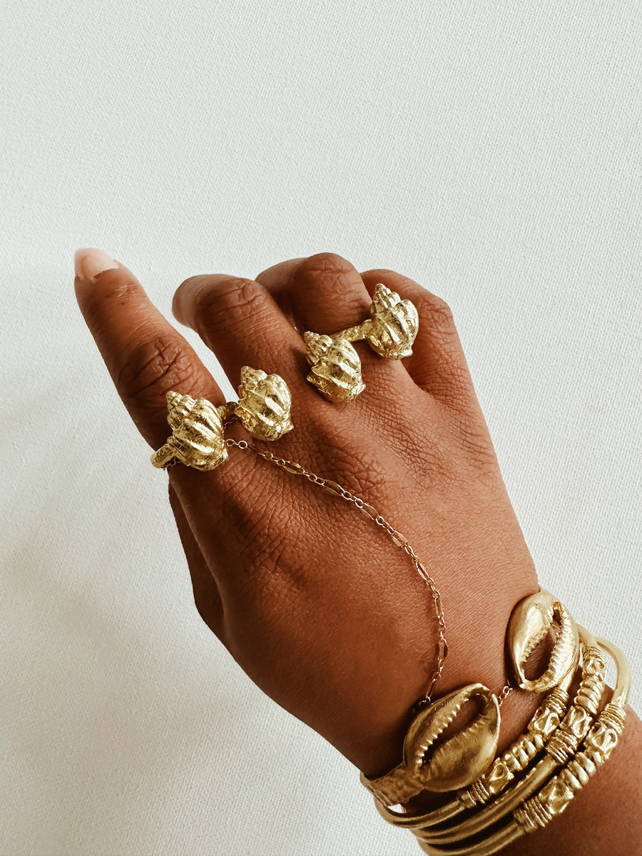 Divine Double Conch Shell Ring – Afrohemien.com