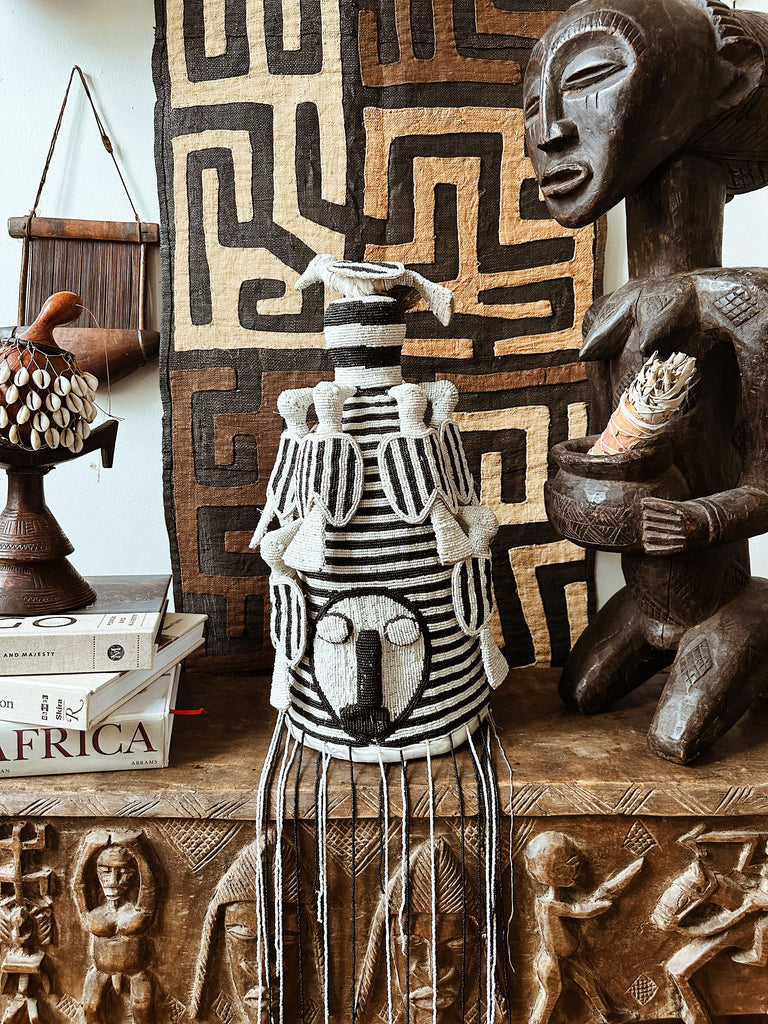 Vintage African Yoruba Oba Crown with Birds #1 – Afrohemien.com