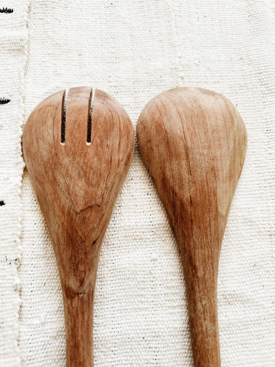 Batik Bone Salad Spoon Set #2 – Afrohemien.com