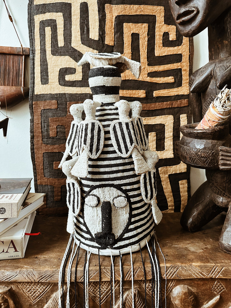 Vintage African Yoruba Oba Crown with Birds #1 – Afrohemien.com