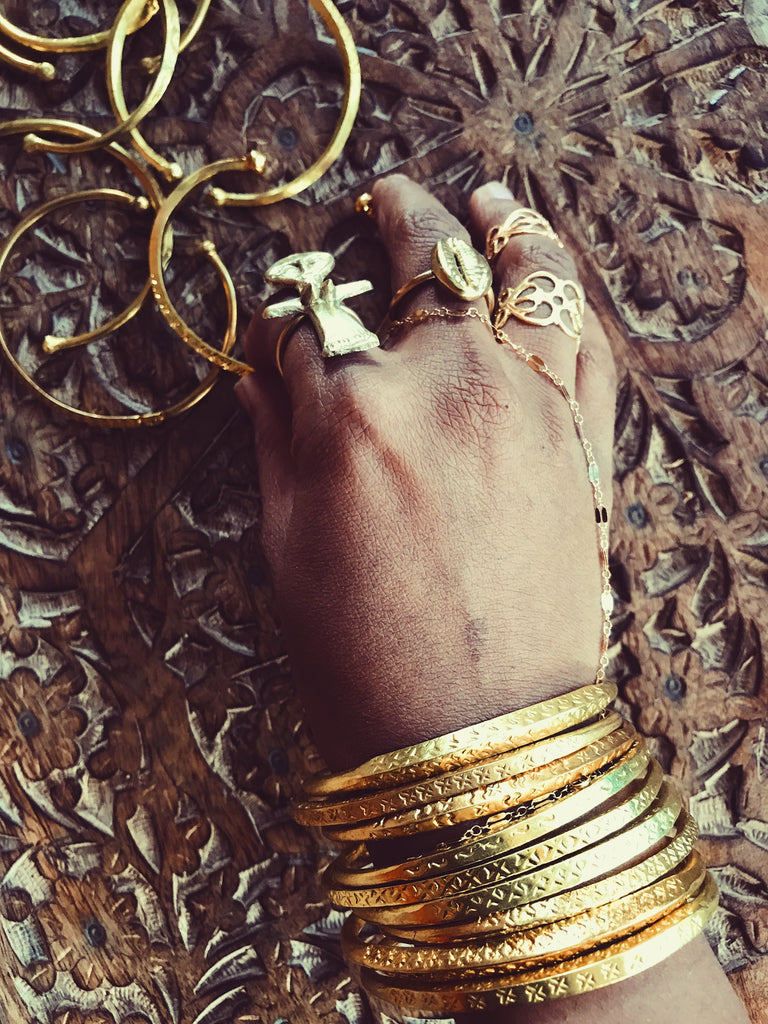 Engraved Fulani Cuff – Afrohemien.com