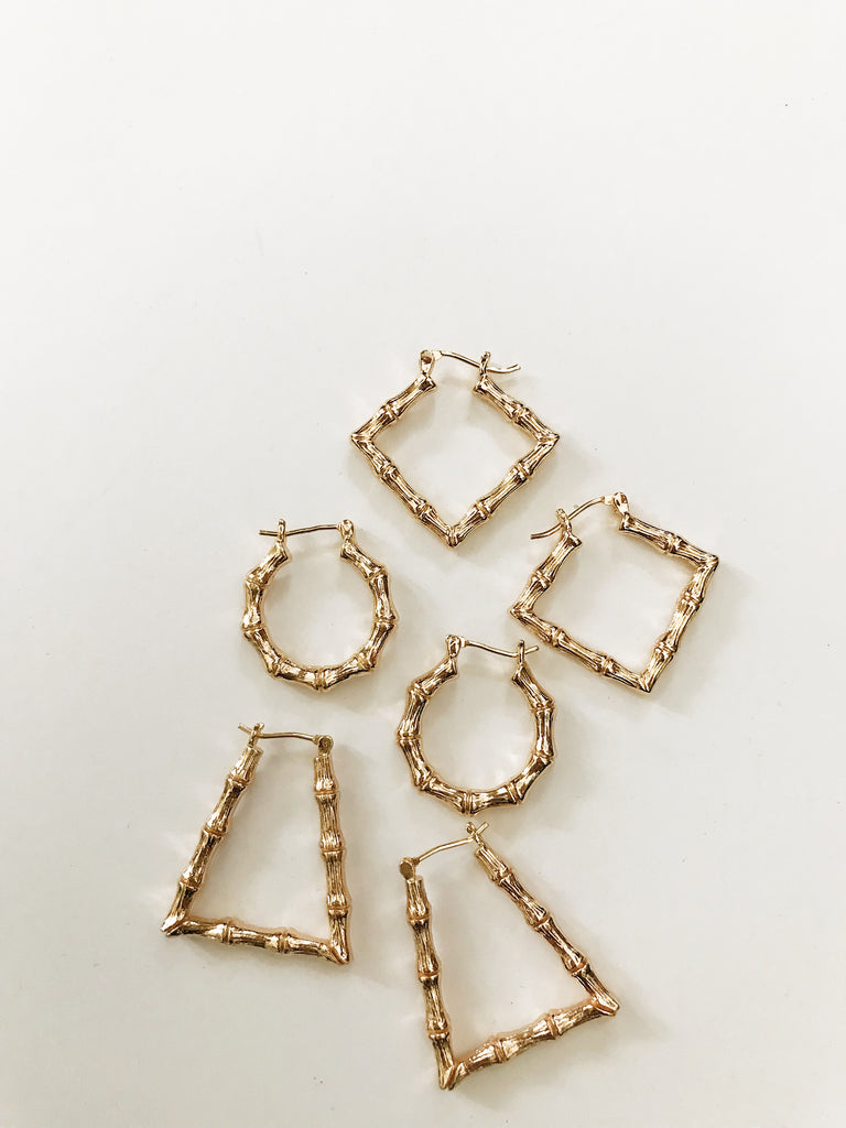 Small Bamboo Hoops // Select Style – Afrohemien.com