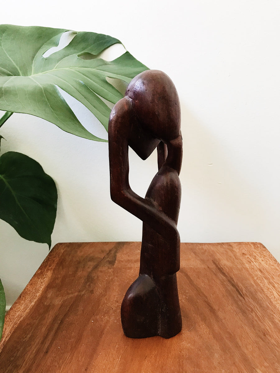 Retro African Thinker Statue – Afrohemien.com